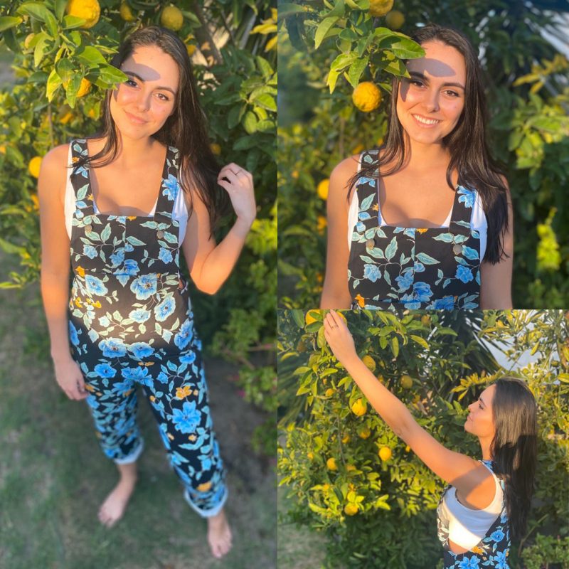 Floral Dungarees | Vestibull
